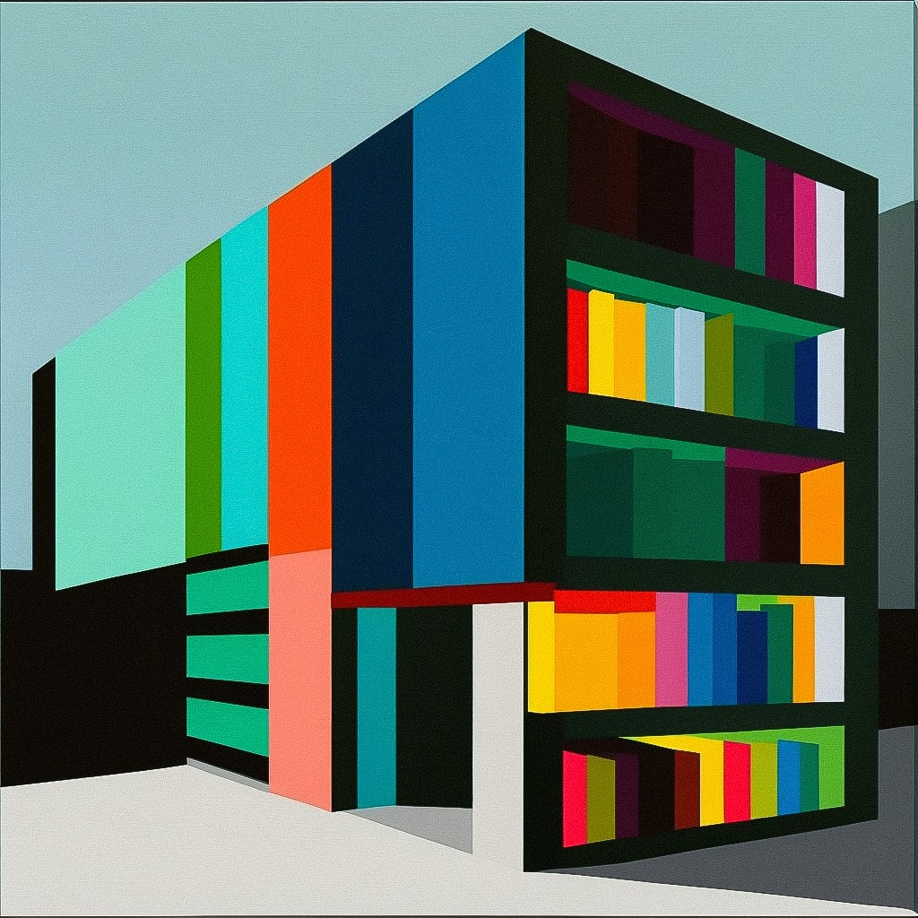 Mary Heilmann Midjourney style | Andrei Kovalev's Midlibrary 2.0