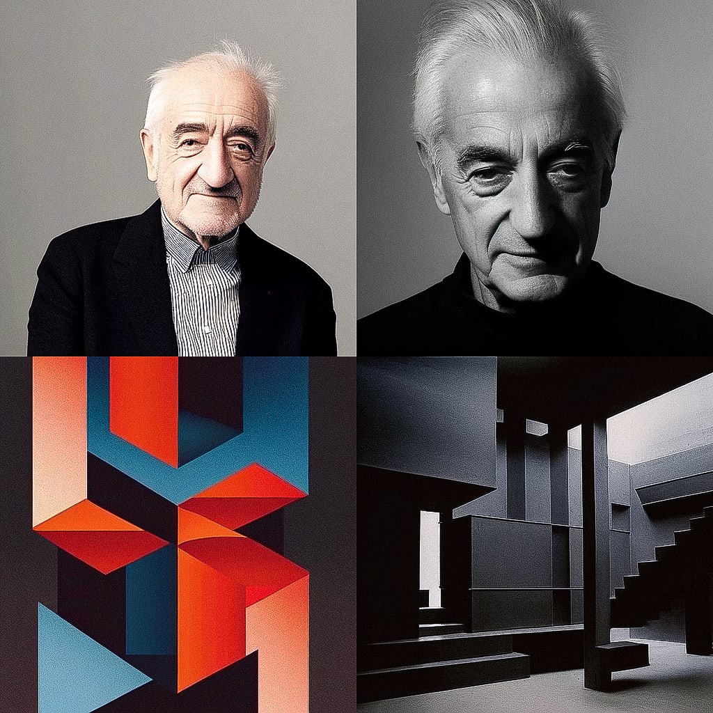 Massimo Vignelli Midjourney style | Andrei Kovalev's Midlibrary 2.0