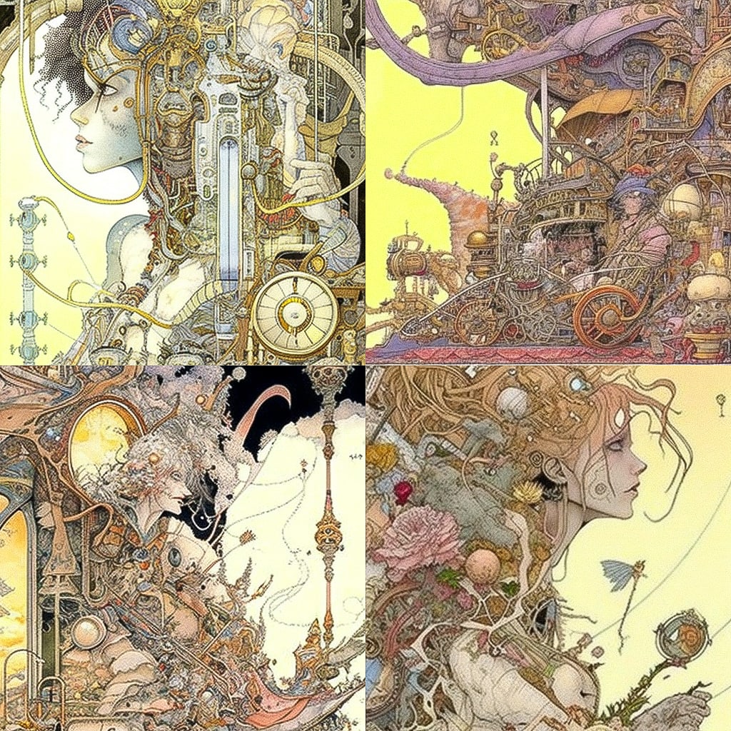 Michael Kaluta Midjourney style | Andrei Kovalev's Midlibrary 2.0