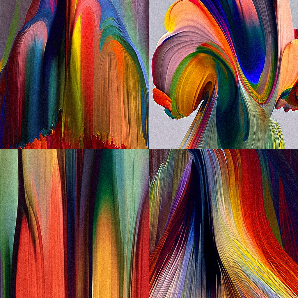 Morris Louis Midjourney style | Andrei Kovalev's Midlibrary 2.0