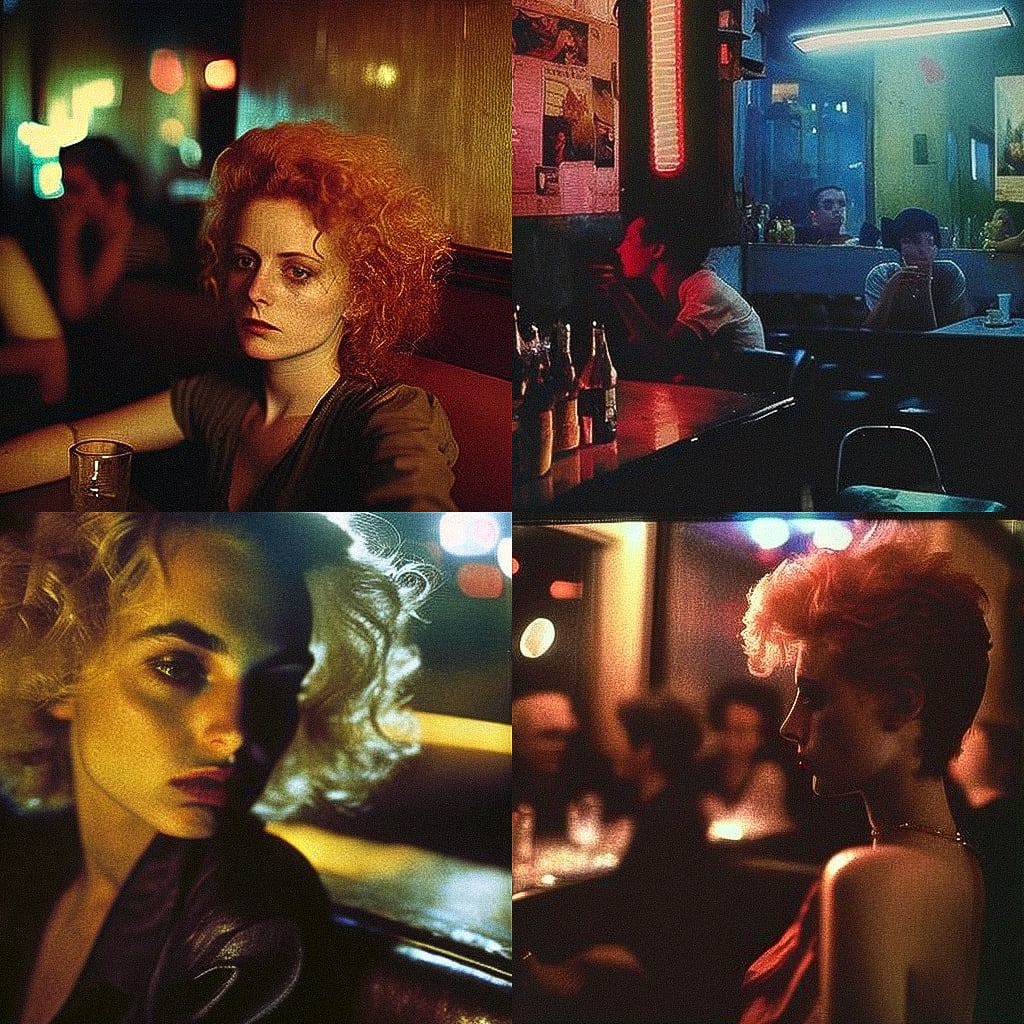 Nan Goldin Midjourney style | Andrei Kovalev's Midlibrary 2.0