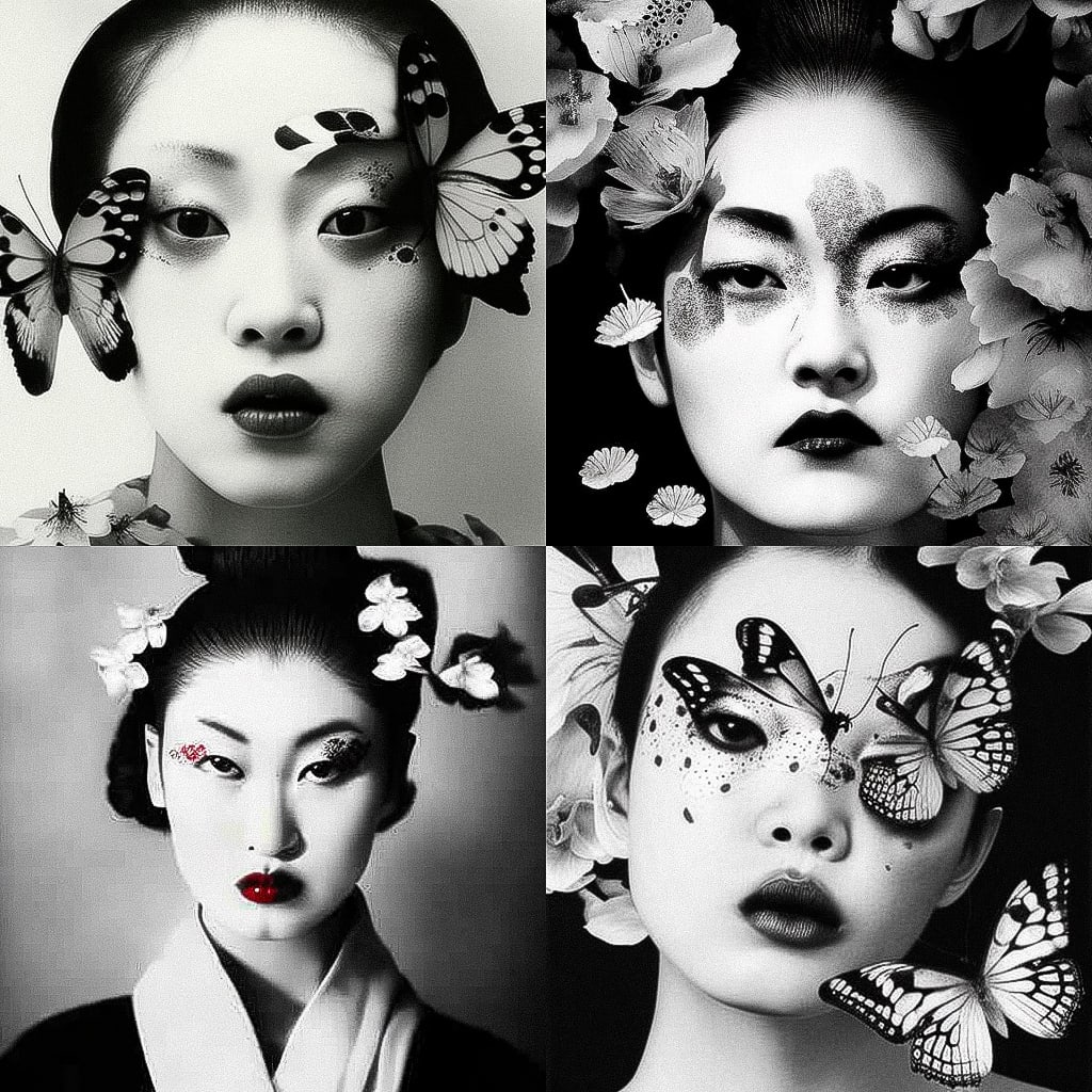 Nobuyoshi Araki Midjourney style | Andrei Kovalev's Midlibrary 2.0