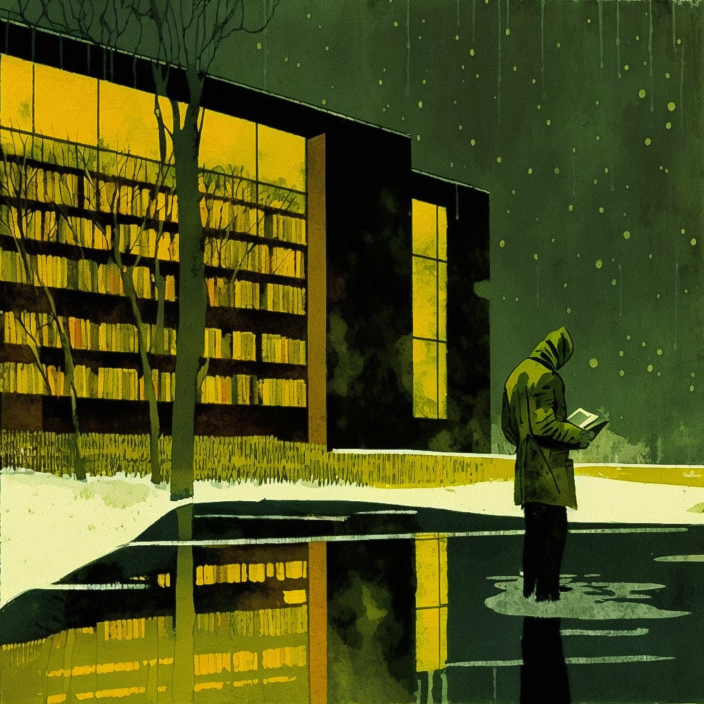 Peter Doig Midjourney style | Andrei Kovalev's Midlibrary 2.0