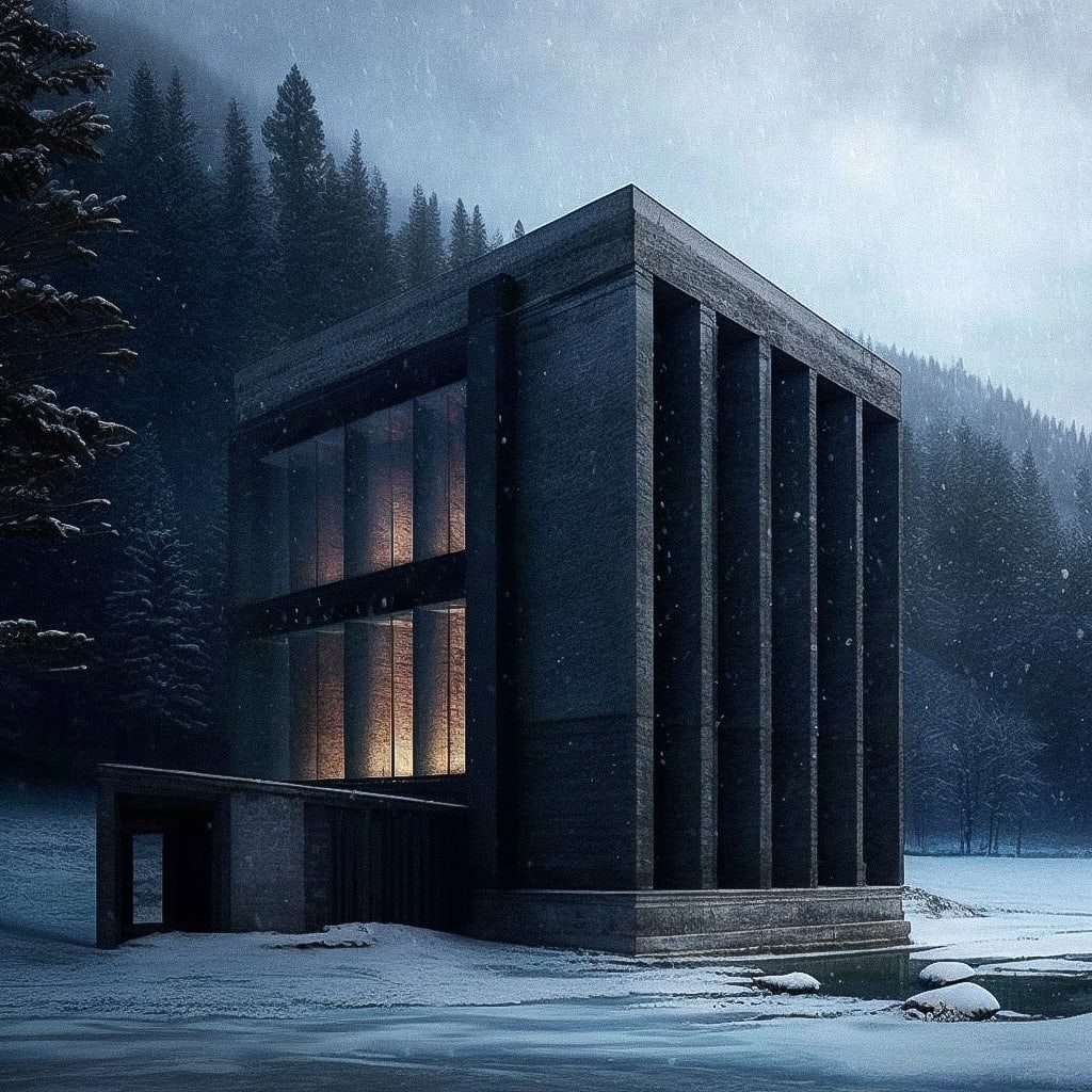 Peter Zumthor Midjourney style | Andrei Kovalev's Midlibrary 2.0