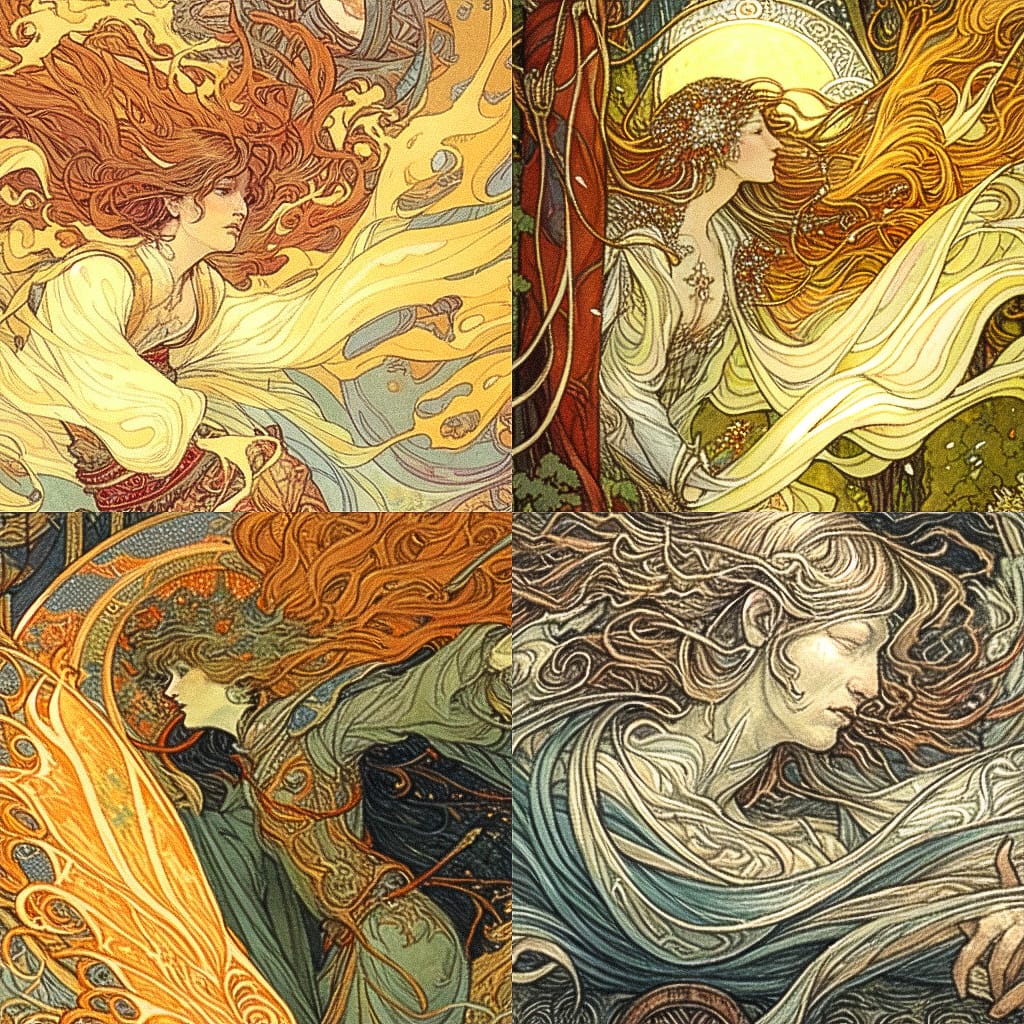 Rebecca Guay Midjourney style | Andrei Kovalev's Midlibrary 2.0