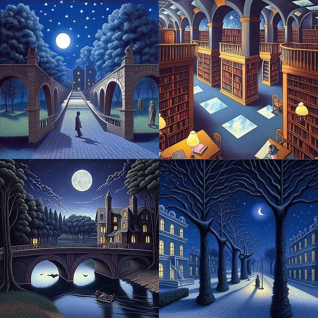 Rob Gonsalves Midjourney style | Andrei Kovalev's Midlibrary 2.0