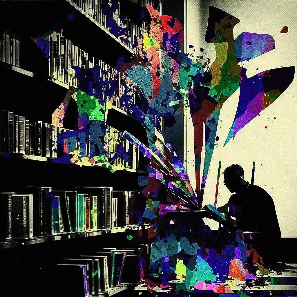 Sam Francis Midjourney style | Andrei Kovalev's Midlibrary 2.0
