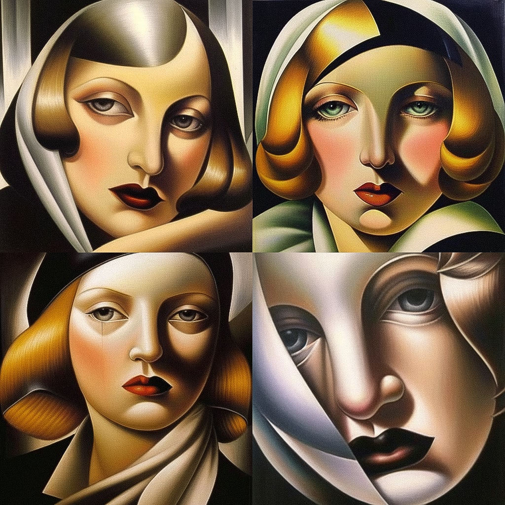 Tamara de Lempicka Midjourney style | Andrei Kovalev's Midlibrary 2.0 Tamara de Lempicka Midjourney style | Andrei Kovalev's Midlibrary 2.0