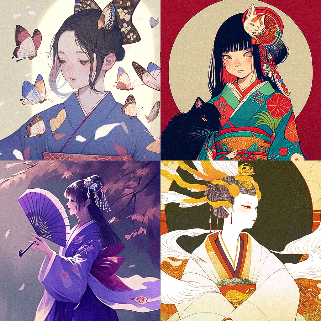 Uemura Shoen Midjourney style | Andrei Kovalev's Midlibrary 2.0