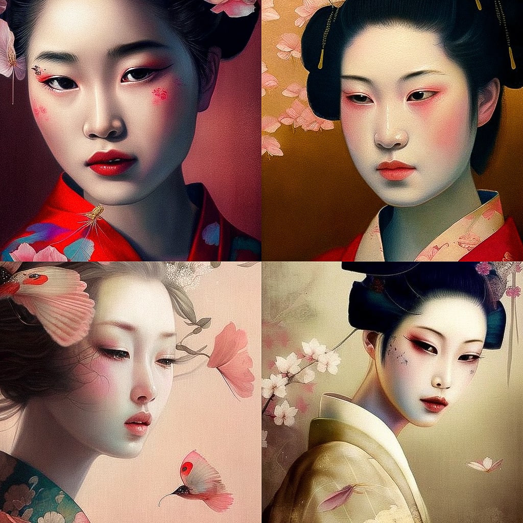 Uemura Shoen Midjourney style | Andrei Kovalev's Midlibrary 2.0
