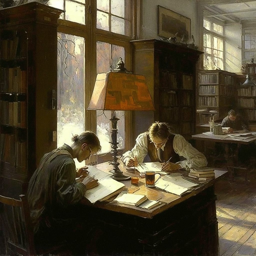 Midjourney AI Styles featuring Fine brushtrokes | Andrei Kovalev's Midlibrary 2.0