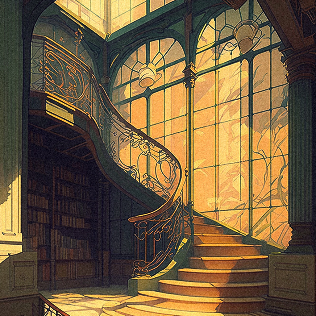 Victor Horta Midjourney style | Andrei Kovalev's Midlibrary 2.0