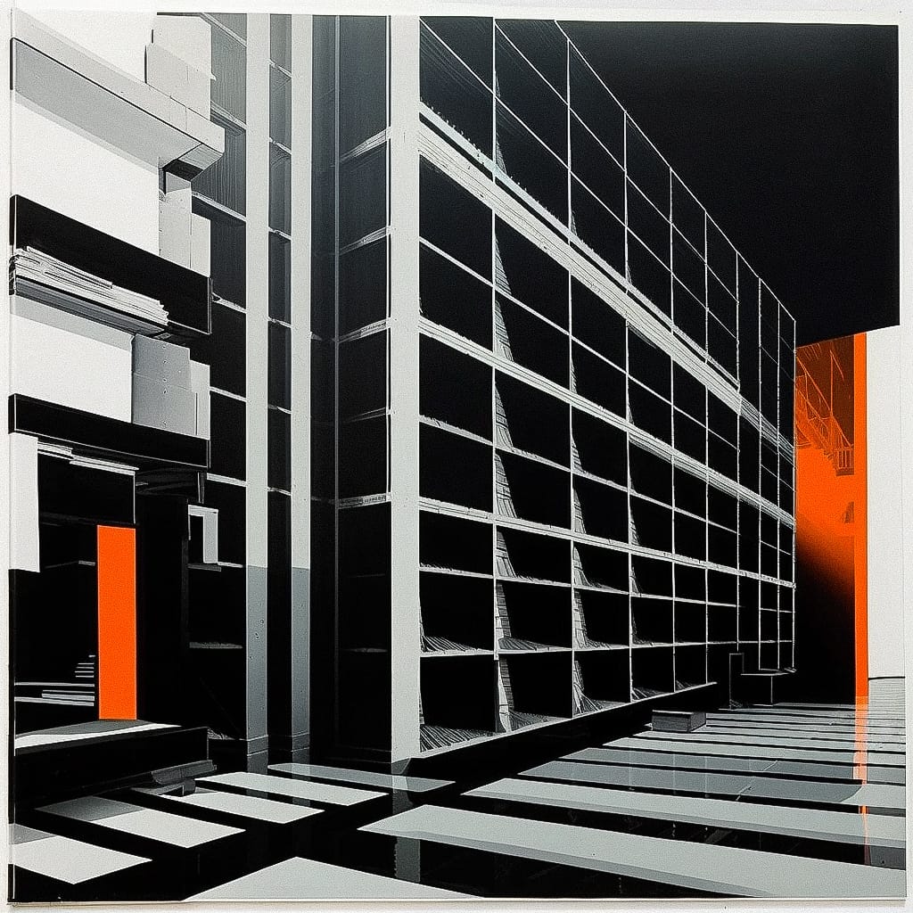 Wade Guyton Midjourney style | Andrei Kovalev's Midlibrary