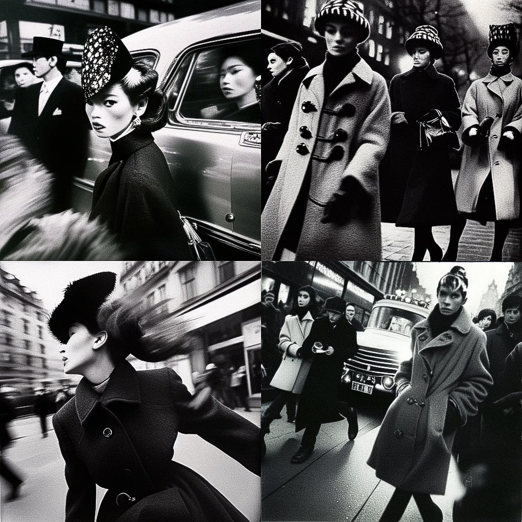 William Klein Midjourney style | Andrei Kovalev's Midlibrary 2.0