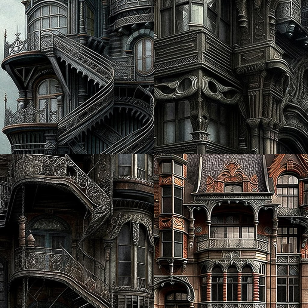 Cast-iron architecture Midjourney style | Andrei Kovalev's Midlibrary 2.0