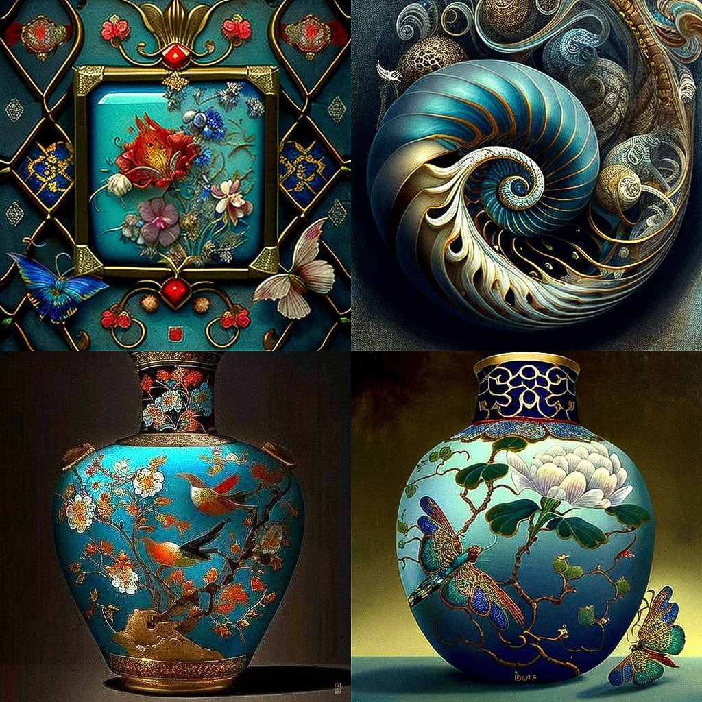 Cloisonnism Midjourney style | Andrei Kovalev's Midlibrary 2.0