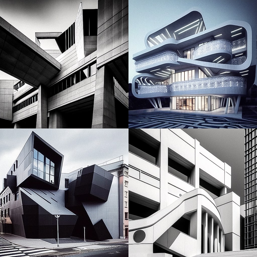 Constructivist Architecture Midjourney Style Andrei Kovalevs