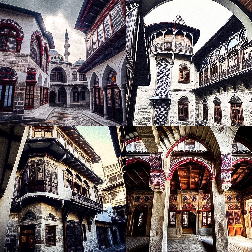Ottoman architecture Midjourney style | Andrei Kovalev's Midlibrary 2.0