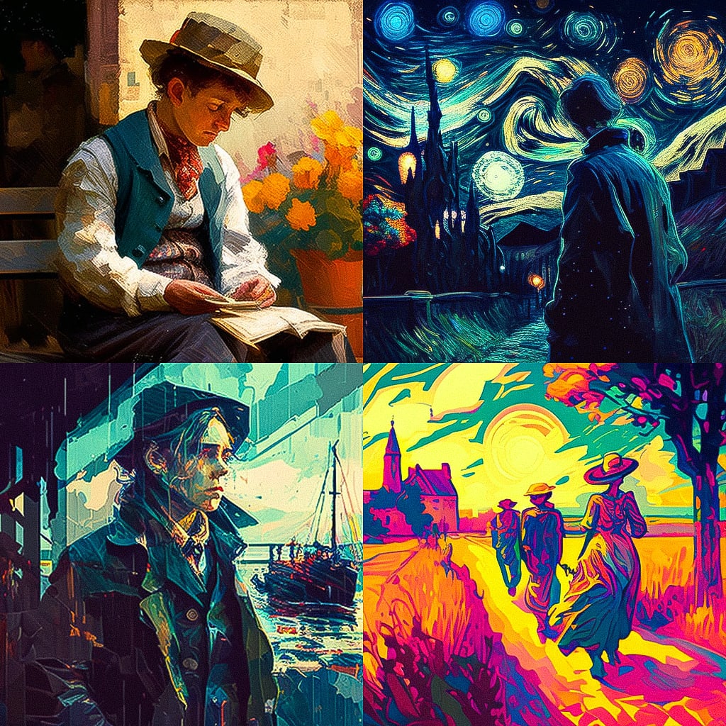 Post-impressionism Midjourney style | Andrei Kovalev's Midlibrary 2.0