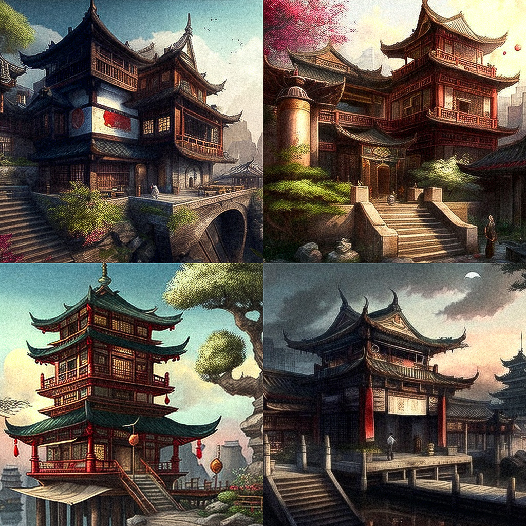 Traditional Chinese architecture Midjourney style | Andrei Kovalev's ...