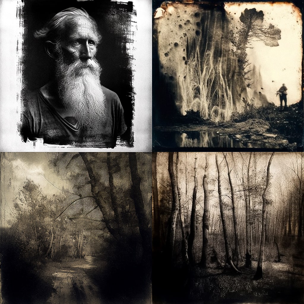 Collodion print Midjourney style | Andrei Kovalev's Midlibrary 2.0