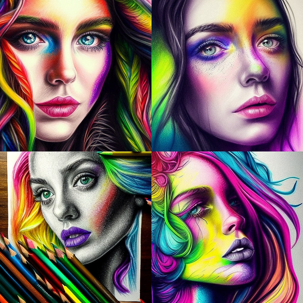 Crayon drawing Midjourney style | Andrei Kovalev's Midlibrary 2.0