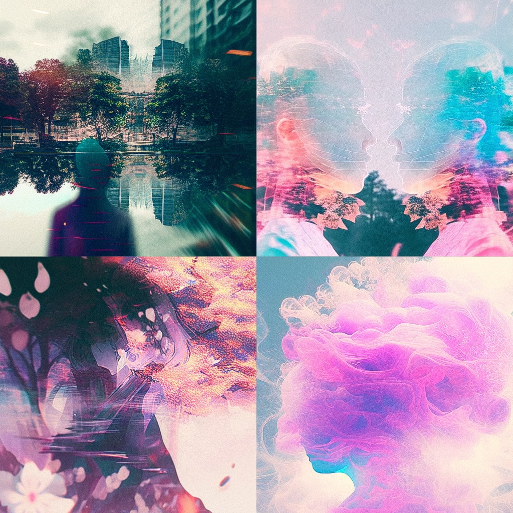 Double exposure Midjourney style | Andrei Kovalev's Midlibrary 2.0