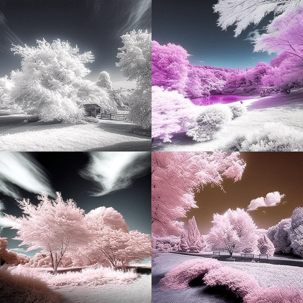 Infrared photography Midjourney style | Andrei Kovalev's Midlibrary 2.0