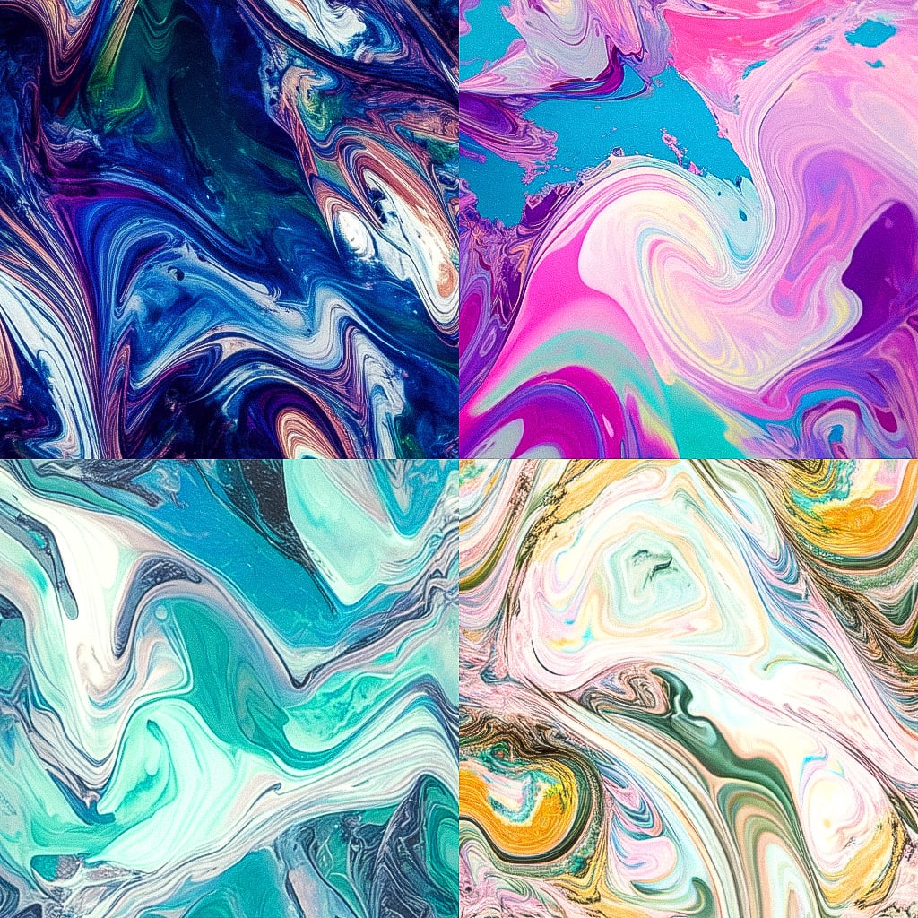 Marbling Midjourney style | Andrei Kovalev's Midlibrary 2.0