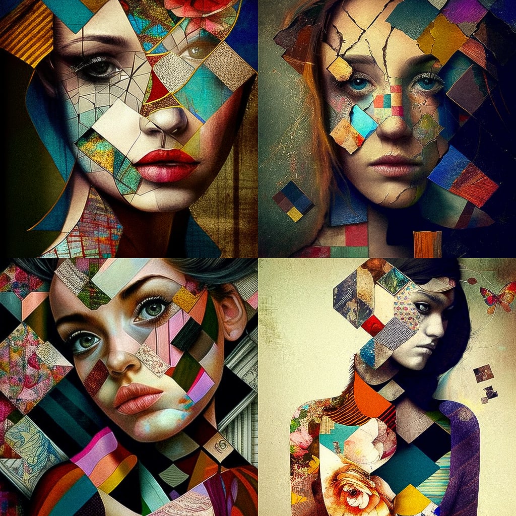 Patchwork Midjourney style | Andrei Kovalev's Midlibrary 2.0