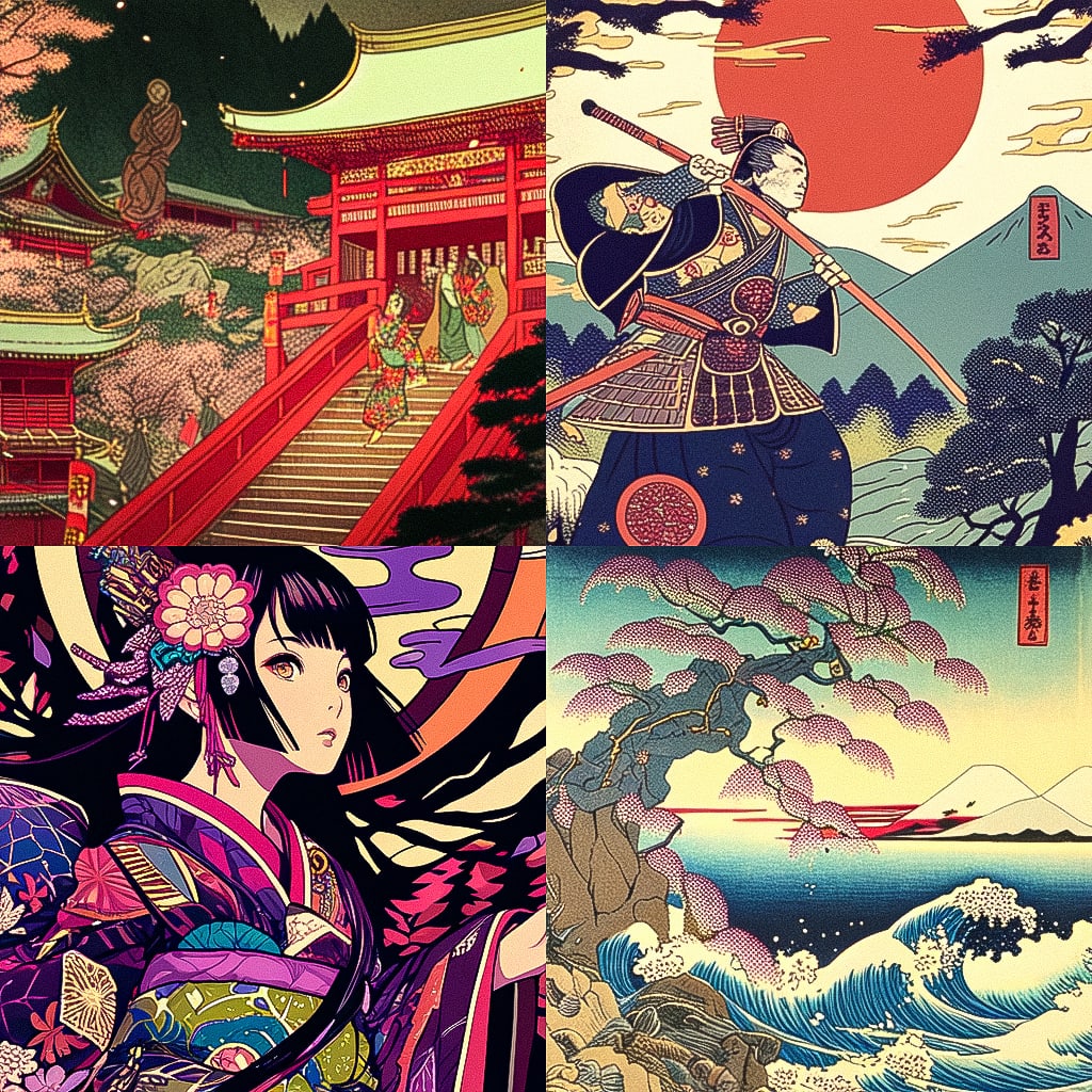 Ukiyo-e Midjourney style | Andrei Kovalev's Midlibrary 2.0