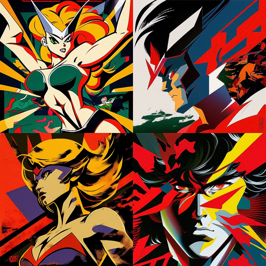 Go Nagai Midjourney style | Andrei Kovalev's Midlibrary 2.0