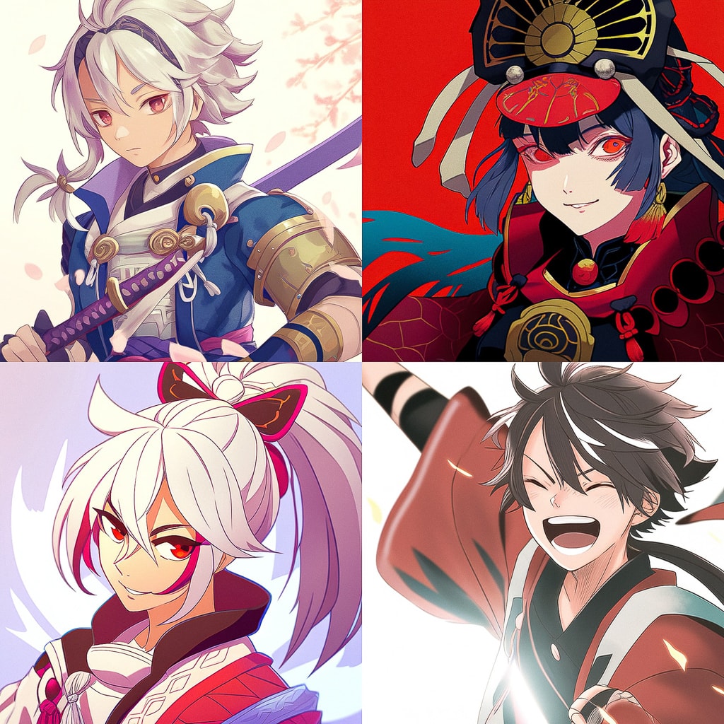 Jidaimono anime style Midjourney style | Andrei Kovalev's Midlibrary 2.0