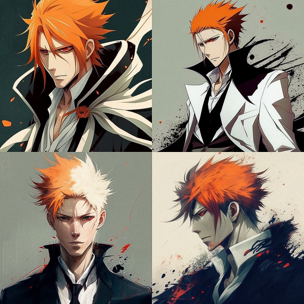Bleach Midjourney style | Andrei Kovalev's Midlibrary 2.0