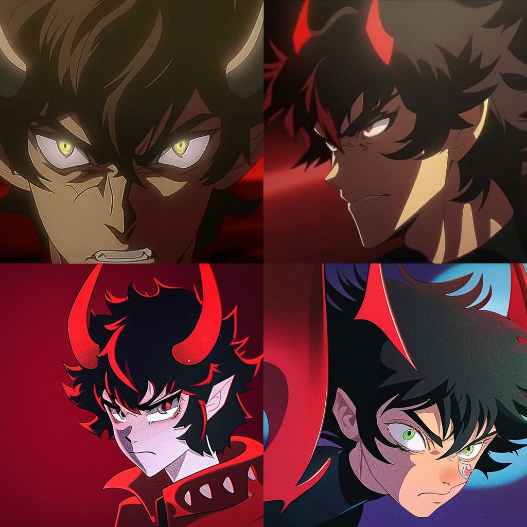 Devilman Crybaby Midjourney style | Andrei Kovalev's Midlibrary 2.0