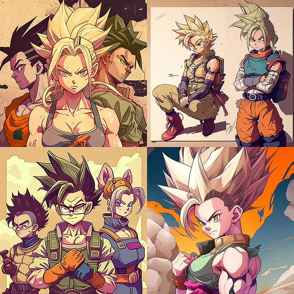 Dragon Ball Z Midjourney style | Andrei Kovalev's Midlibrary 2.0
