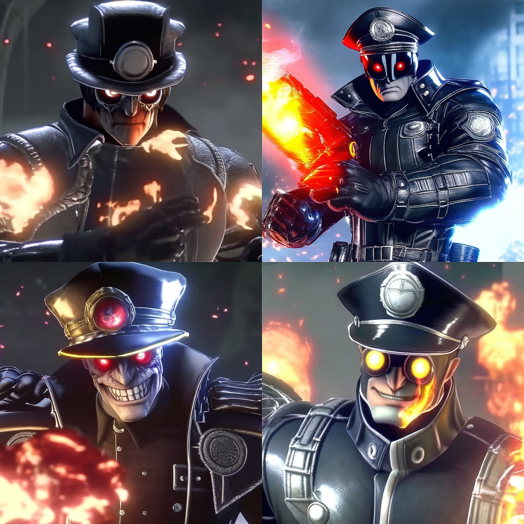 Inferno Cop Midjourney style | Andrei Kovalev's Midlibrary 2.0