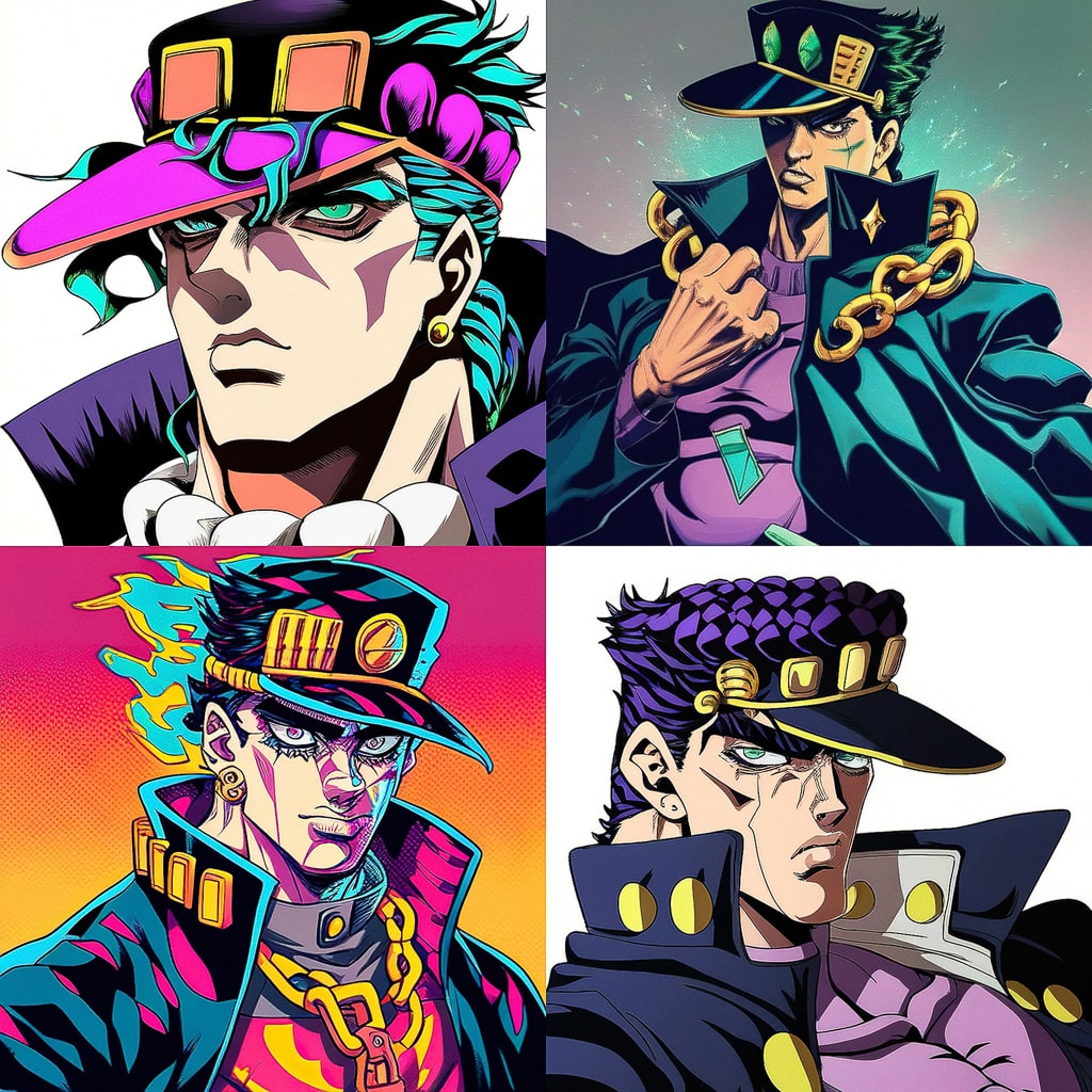 JoJos Bizarre Adventure Midjourney style | Andrei Kovalev's Midlibrary 2.0