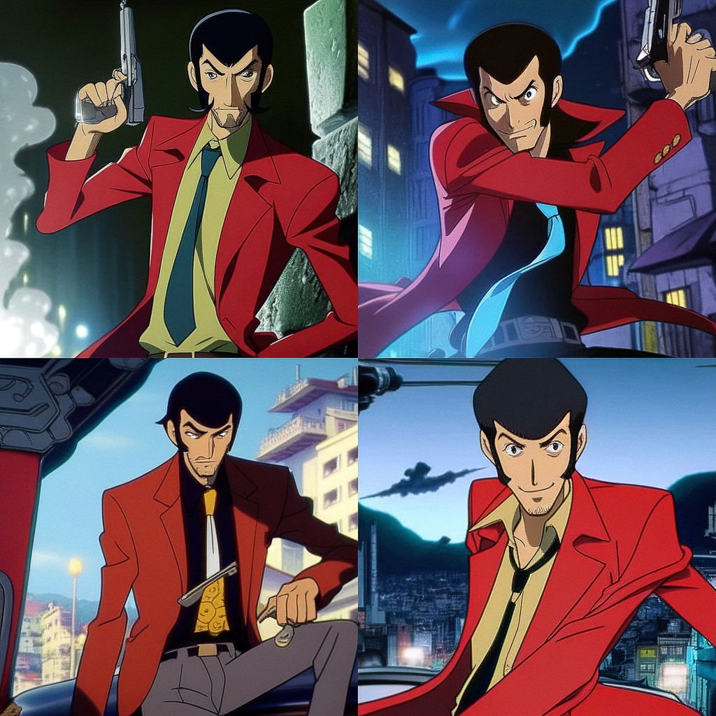 Lupin the Third Midjourney style | Andrei Kovalev's Midlibrary 2.0