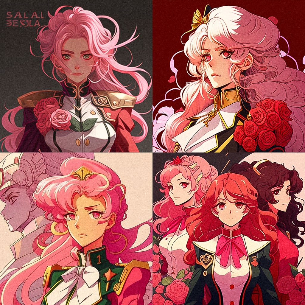Revolutionary Girl Utena Midjourney style | Andrei Kovalev's Midlibrary 2.0