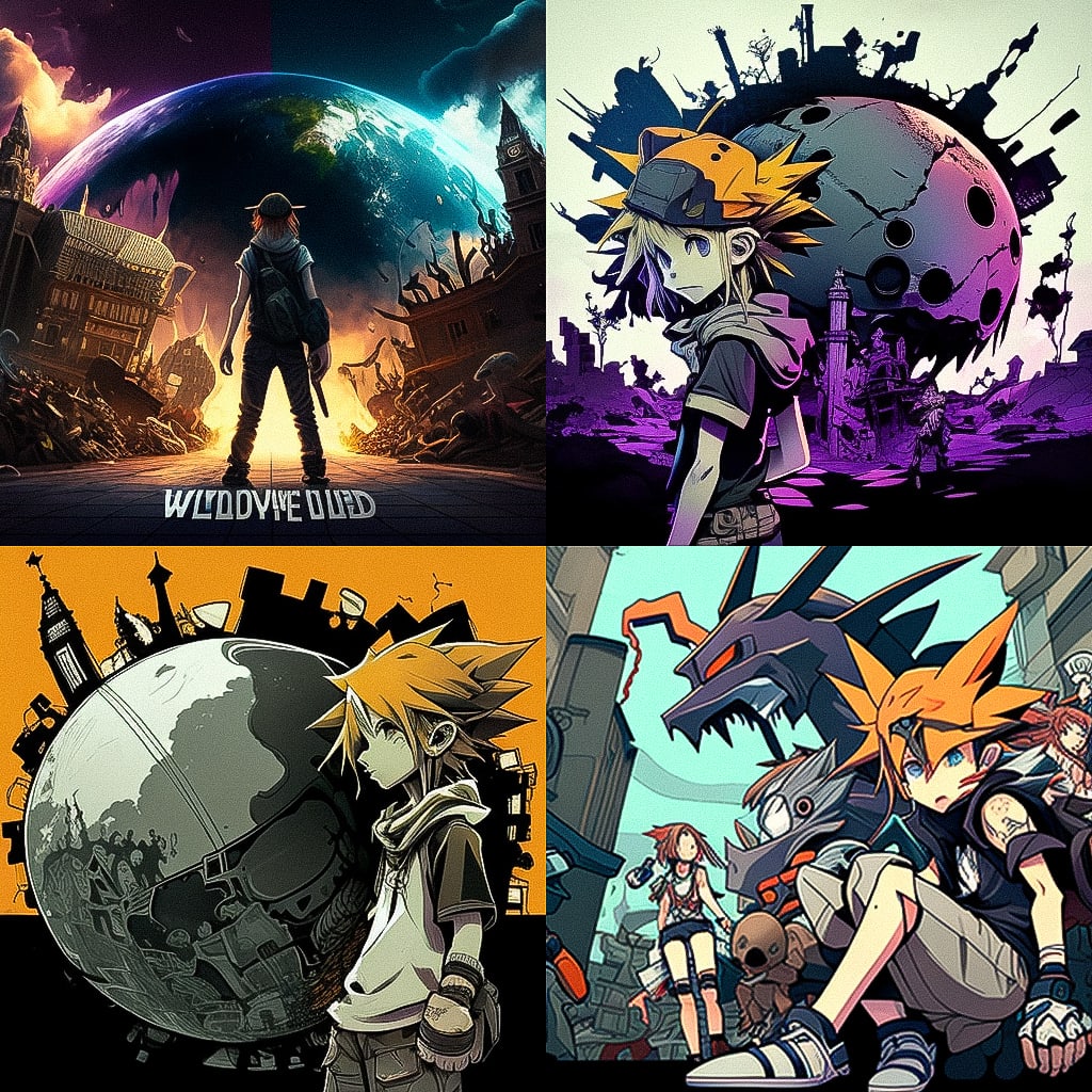 The World Ends With You Midjourney style | Andrei Kovalev's Midlibrary 2.0