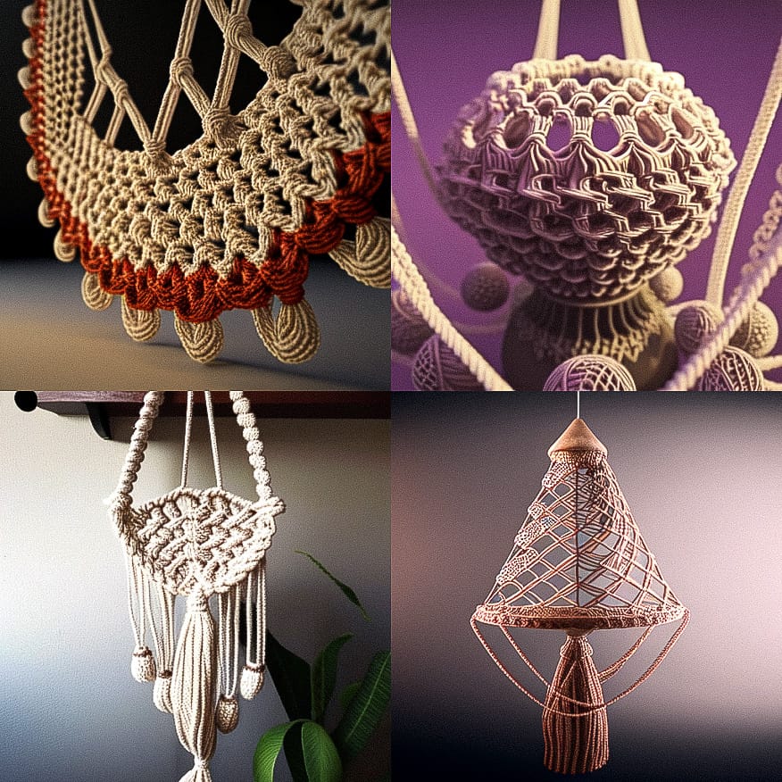 Macrame Midjourney style | Andrei Kovalev's Midlibrary 2.0