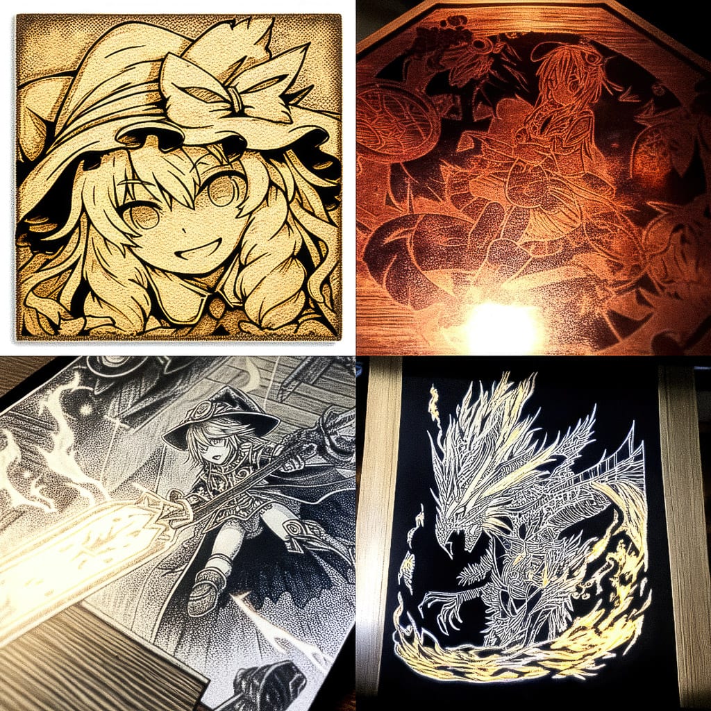 Pyrogravure Midjourney style | Andrei Kovalev's Midlibrary 2.0