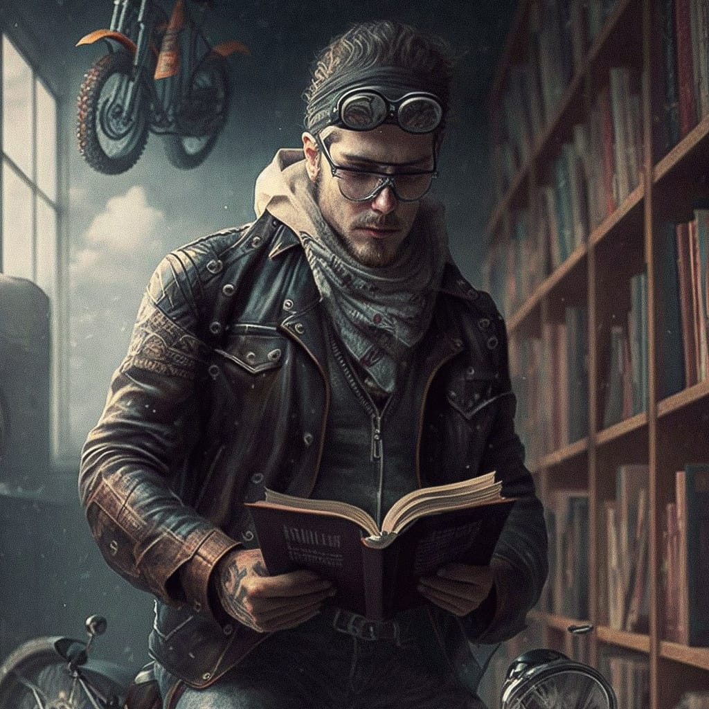 Biker fashion Midjourney style | Andrei Kovalev's Midlibrary