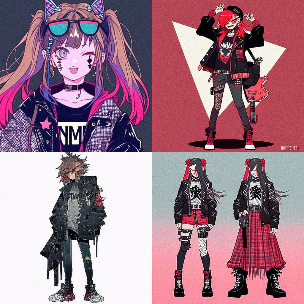 Metalhead fashion Midjourney style | Andrei Kovalev's Midlibrary 2.0