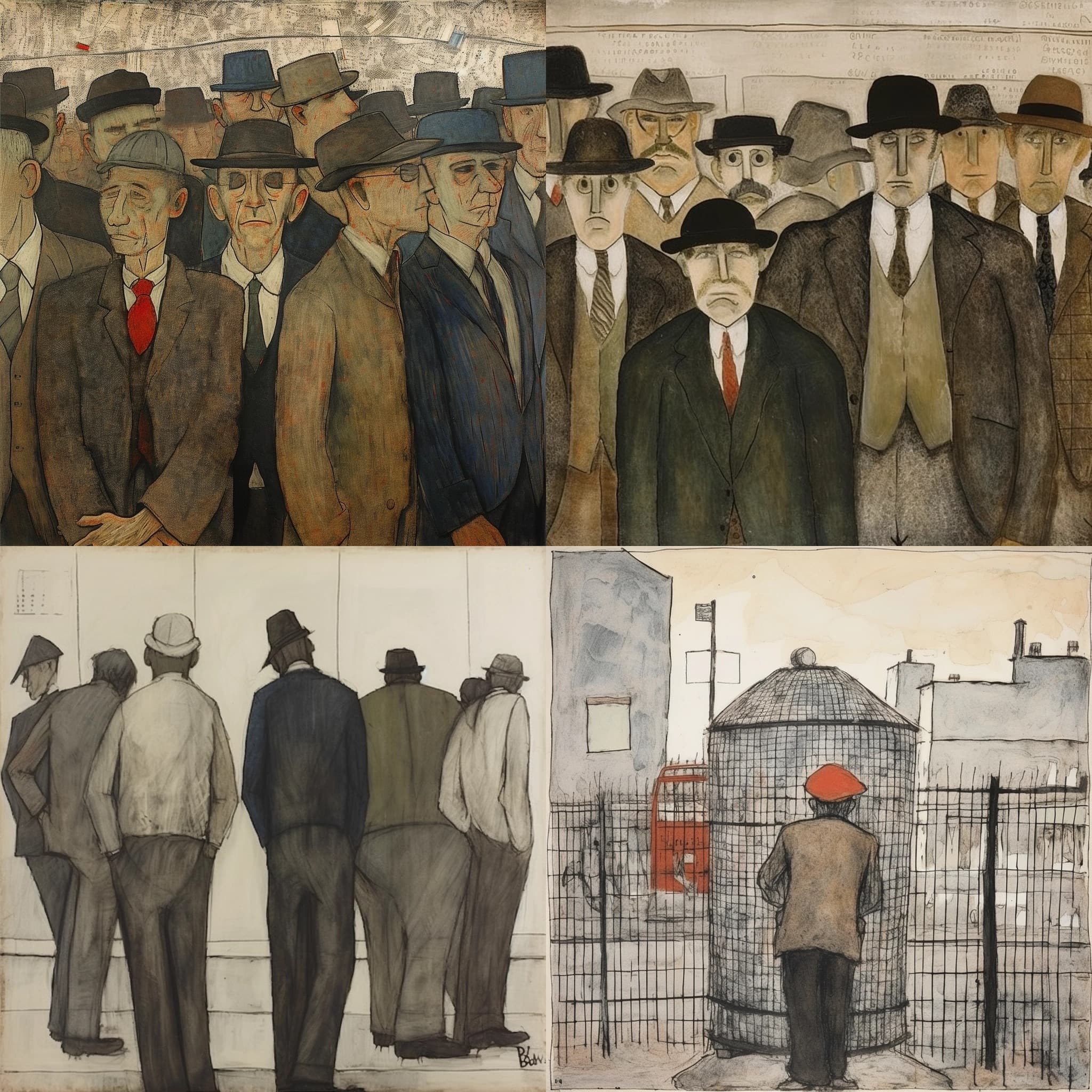 Ben Shahn Midjourney style | Andrei Kovalev's Midlibrary 2.0