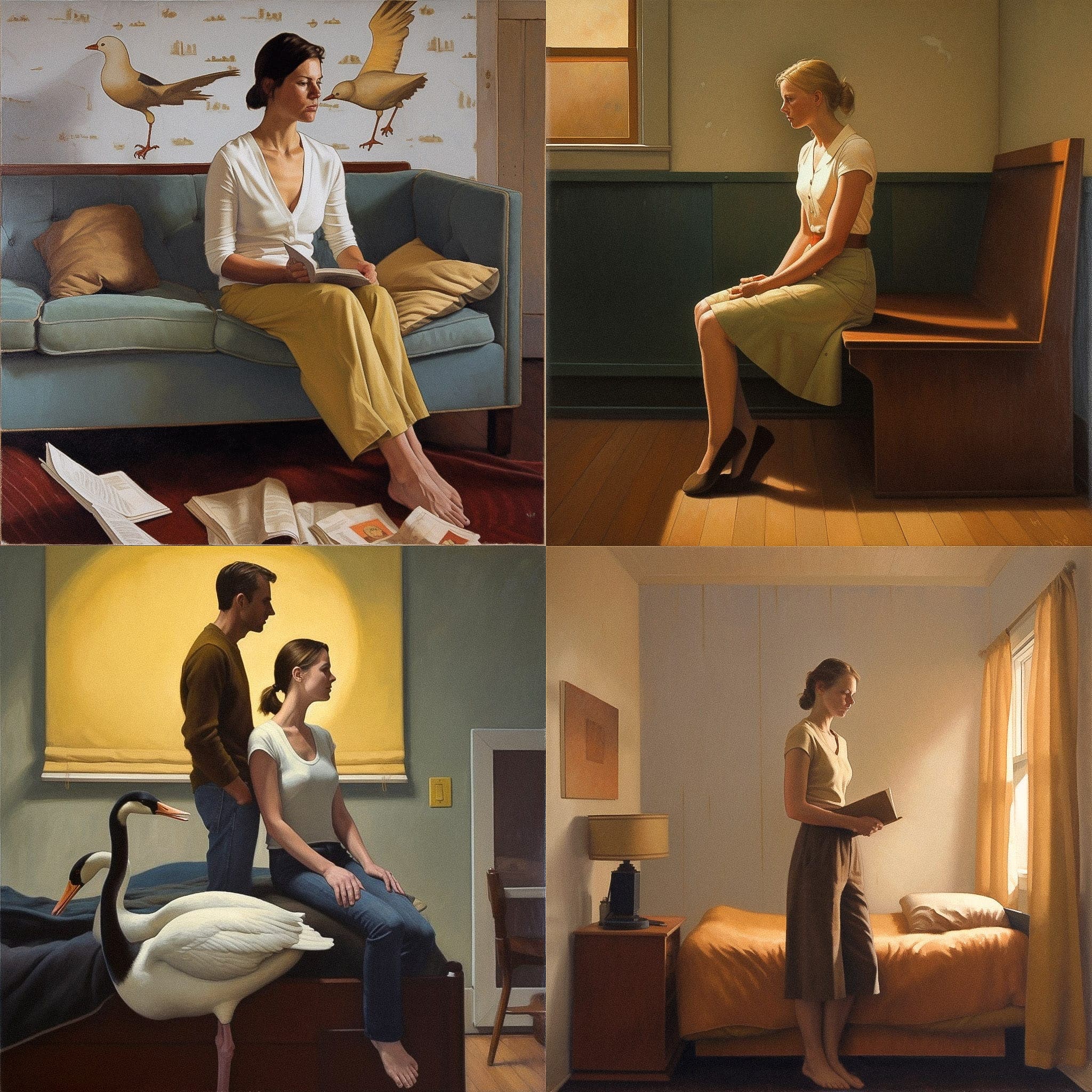 Bo Bartlett Midjourney style | Andrei Kovalev's Midlibrary 2.0