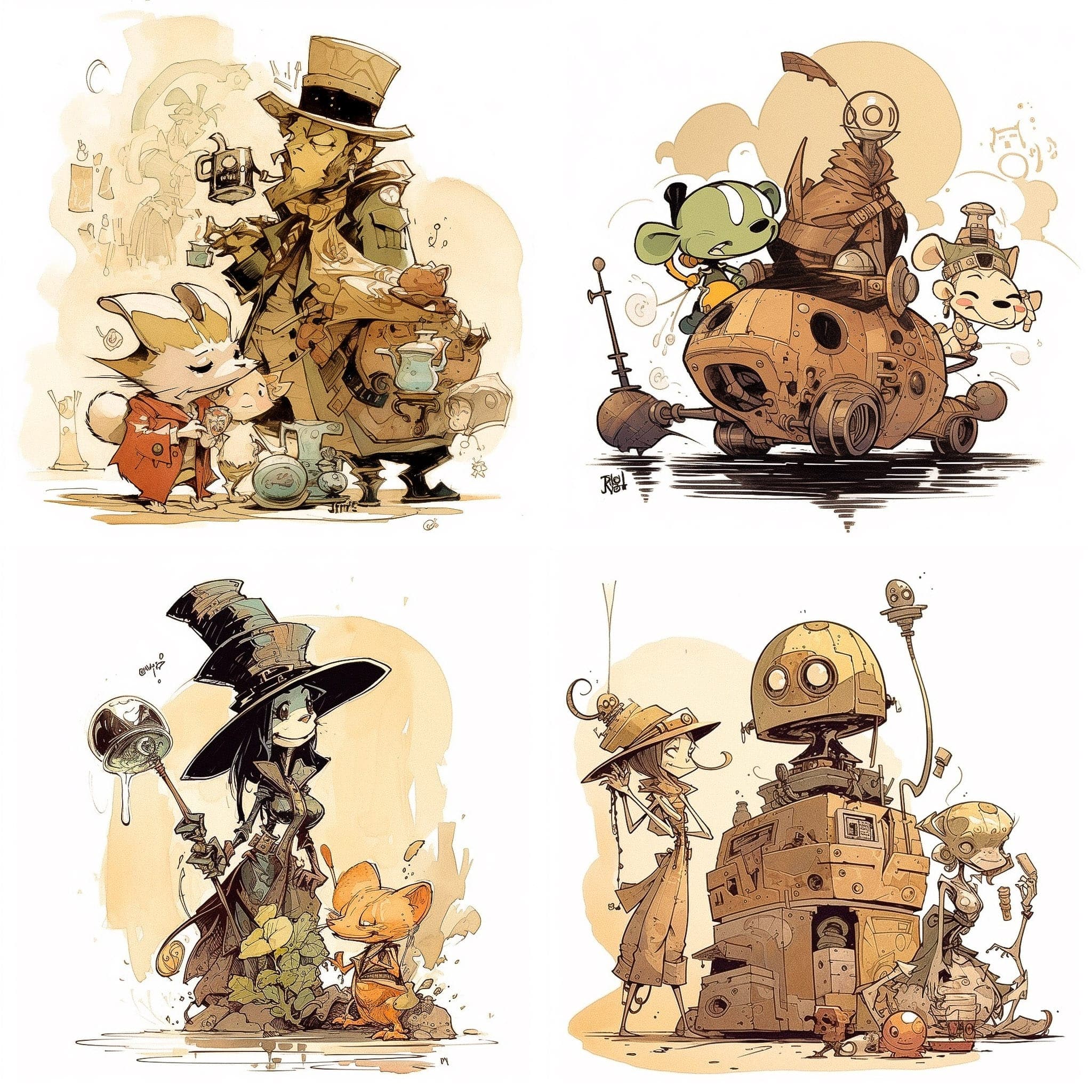 Giuseppe Arcimboldo Midjourney style | Andrei Kovalev's Midlibrary 2.0