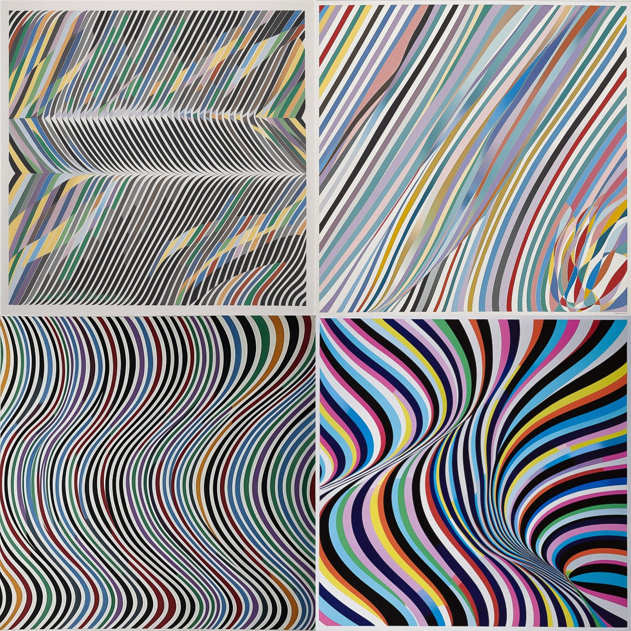 Bridget Riley Midjourney style | Andrei Kovalev's Midlibrary 2.0