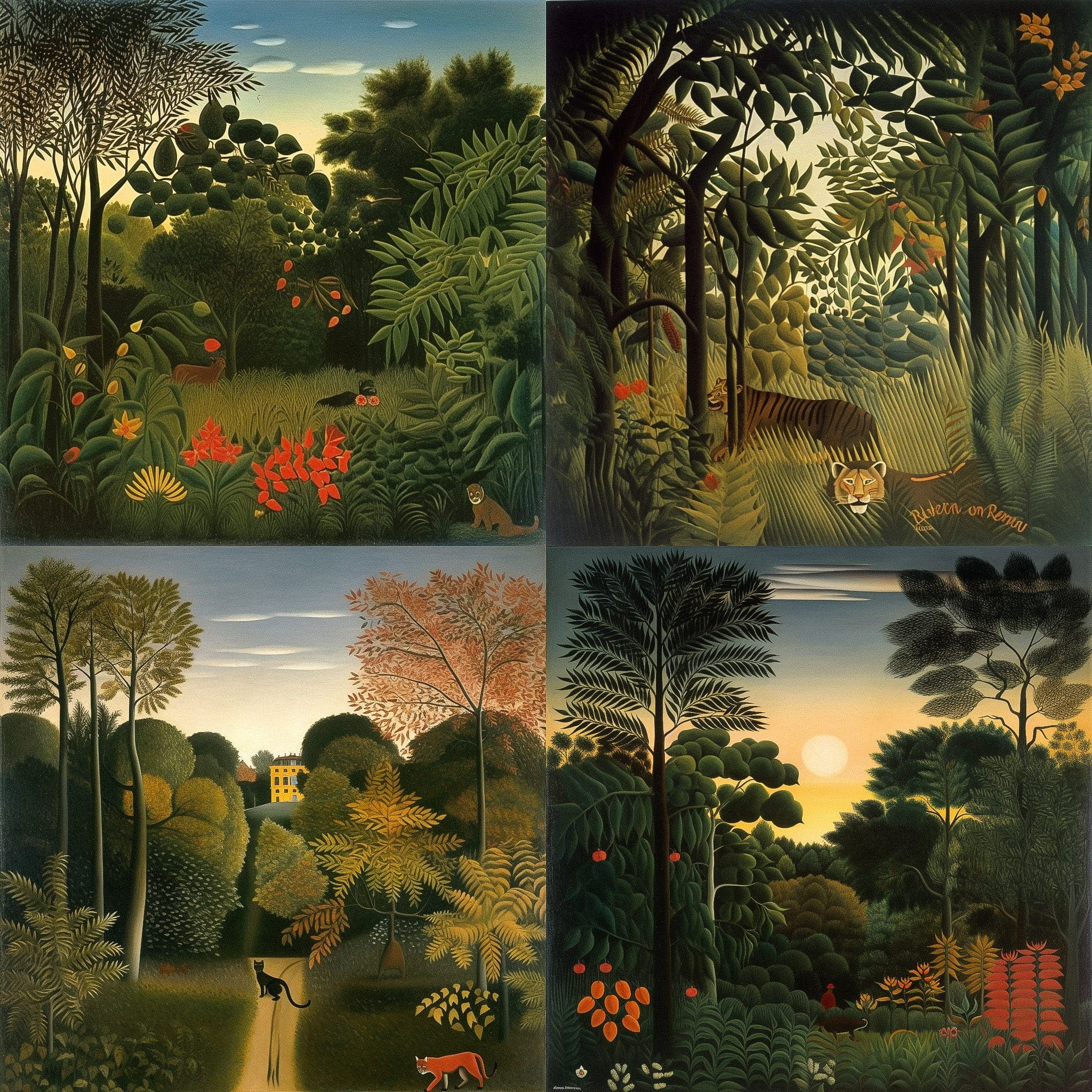 Henri Rousseau Midjourney style | Andrei Kovalev's Midlibrary 2.0 Henri Rousseau Midjourney style | Andrei Kovalev's Midlibrary 2.0